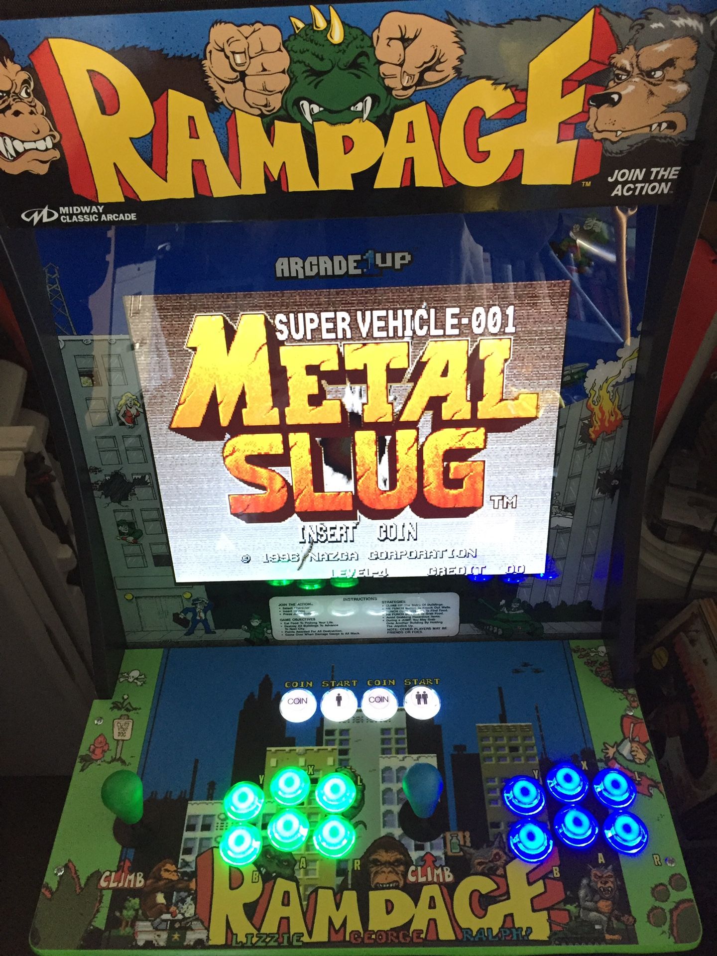 Custom arcade 1up cabinet, fully upgraded incl 15k games!!!!! for Sale ...