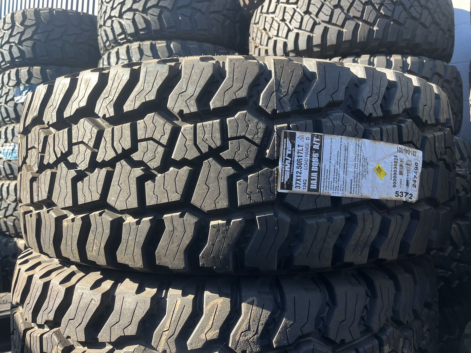 MICKEY THOMPSON 37x12.50R17 BAJA BOSS A/T TIRES FOR SALE!!!!! for Sale ...