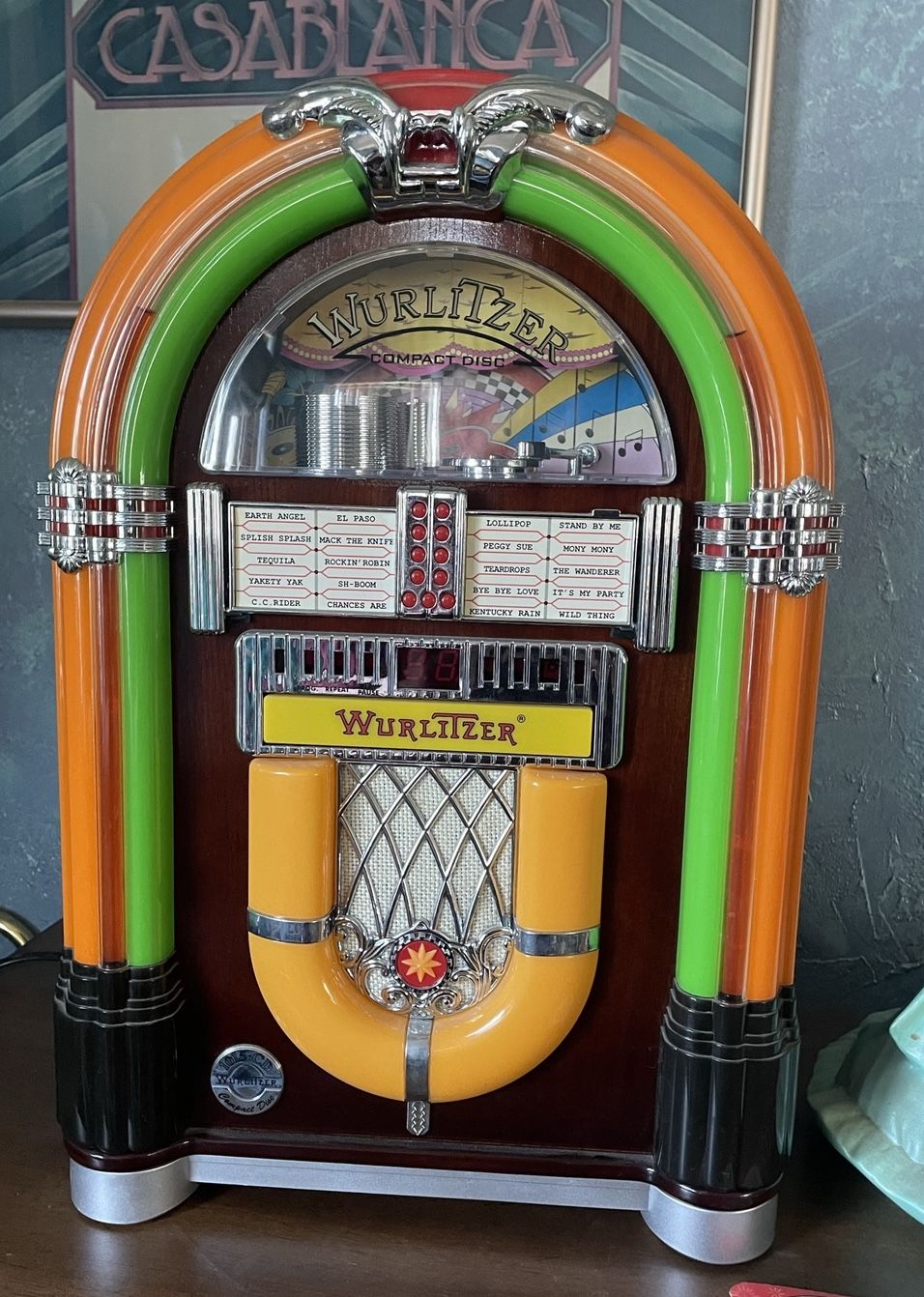 WURLITZER WR-18 AM/FM RADIO / CD PLAYER MINI TABLETOP JUKEBOX W/ REMOTE for Sale in San Diego ...