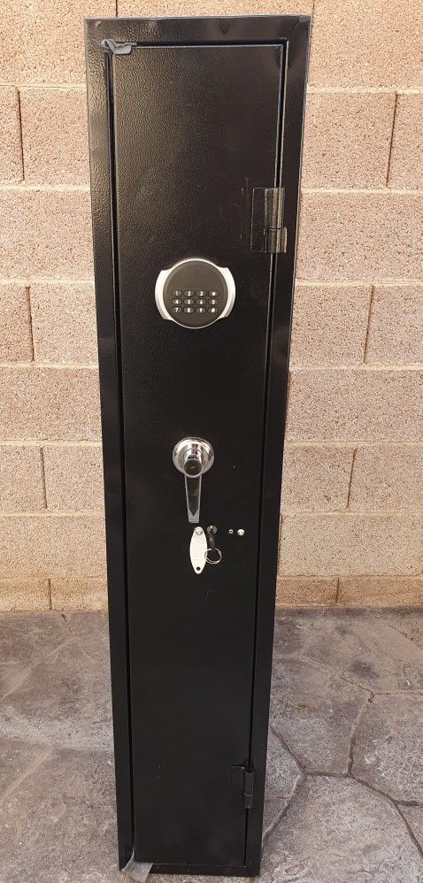 Gun safe for rifles and pistols key or code quick access, 4 Gun storage ...