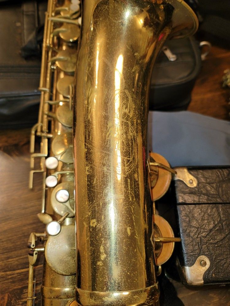 Vintage King H.N. white AMERICAN STANDARD TENOR SAXOPHONE for Sale in ...