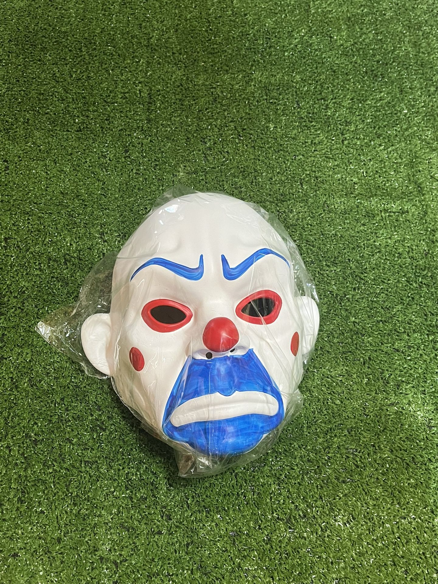 1:1 The Dark Knight Batman Joker Clown Bank Robber Resin Mask Halloween ...
