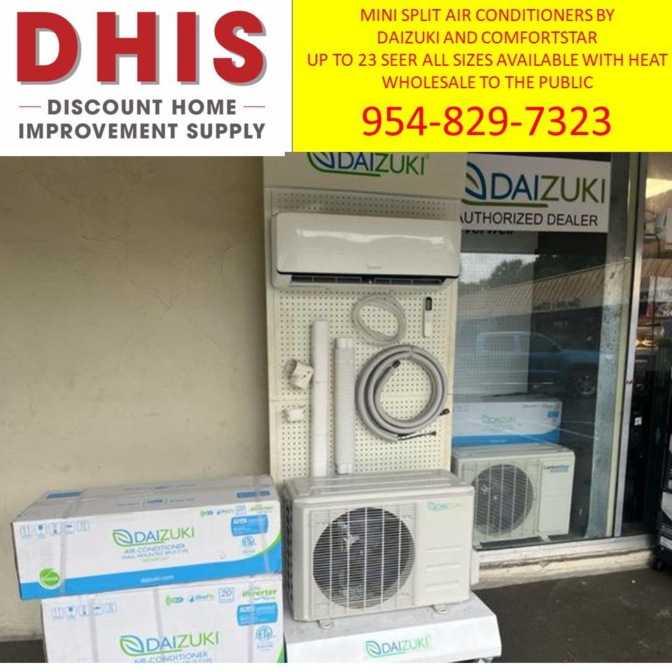 Mini Split Air Conditioners By Daizuki And ComfortStar up to 23 Seer for Sale in Fort Lauderdale ...