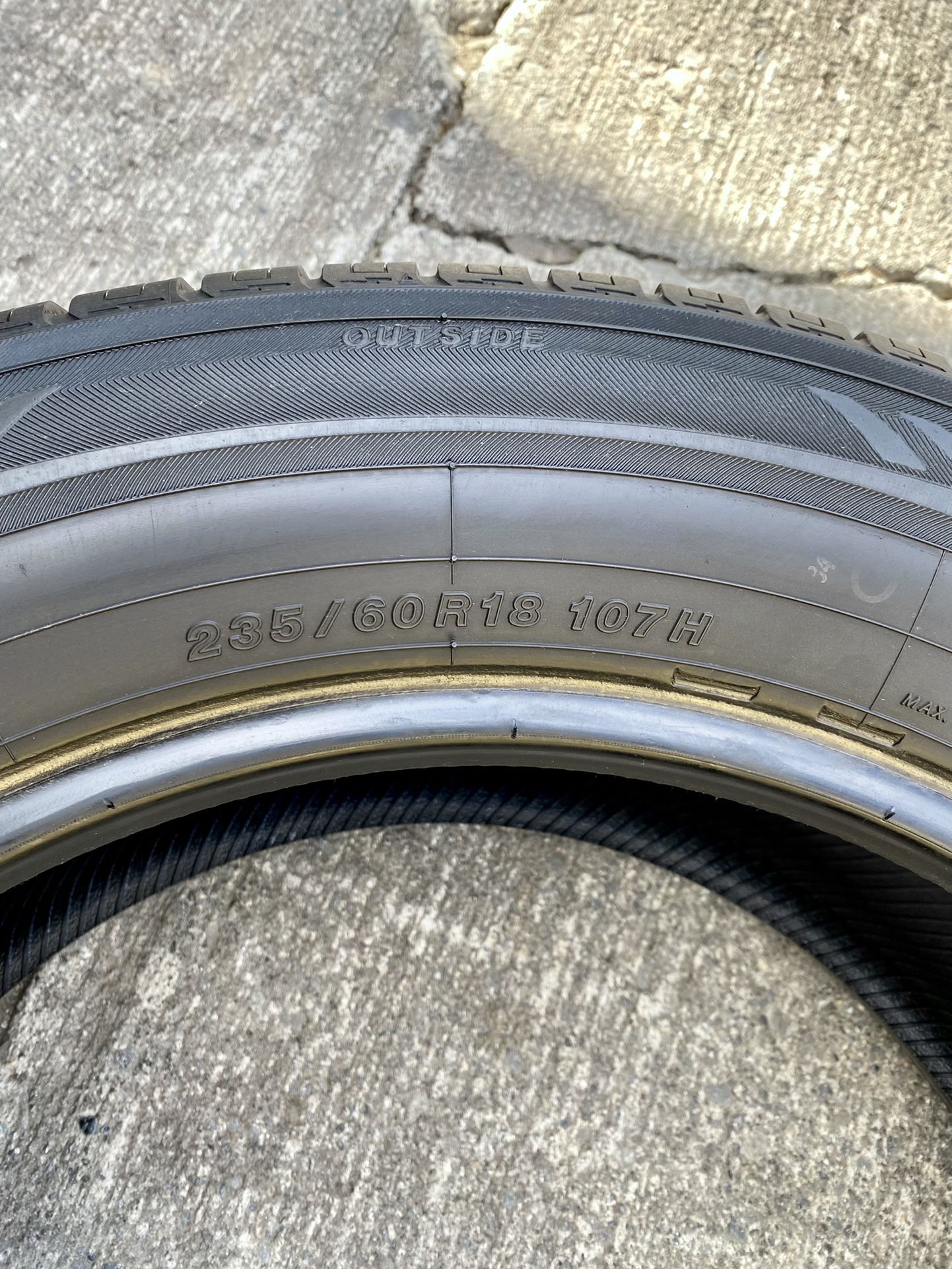235 60r18 Yokohama YK740 GTX All Season Tires - Complete set of 4 for Sale in Federal Way, WA ...