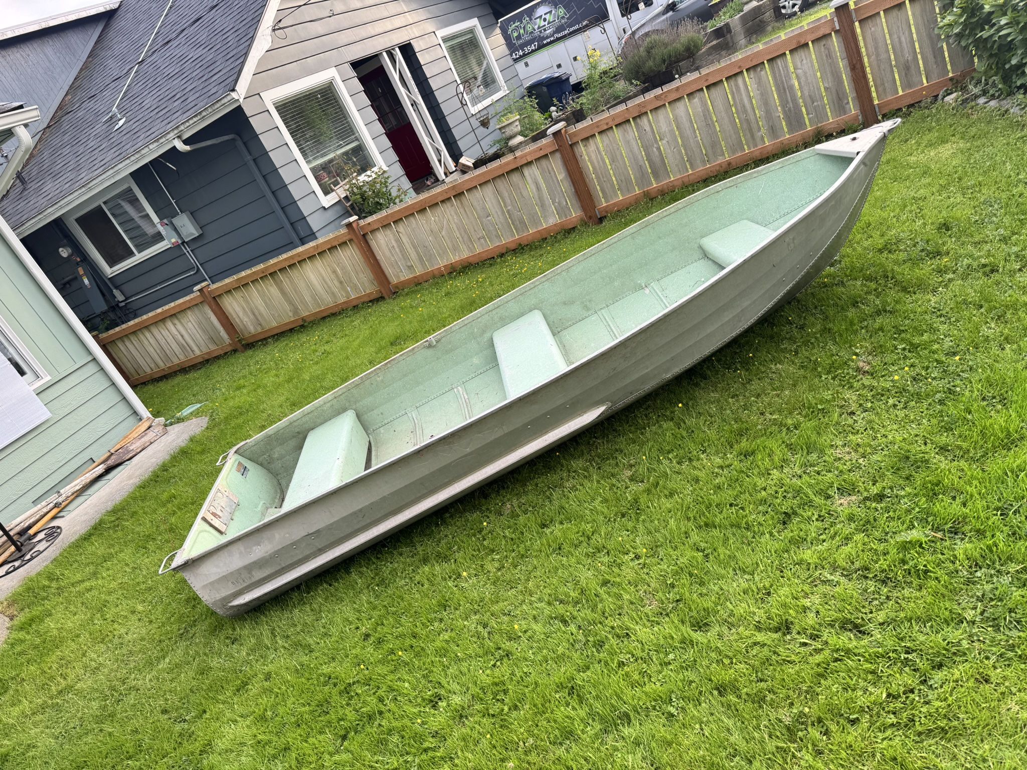 12’ Aluminum Boat w/ Motors and Oars for Sale in Sedro-woolley, WA ...