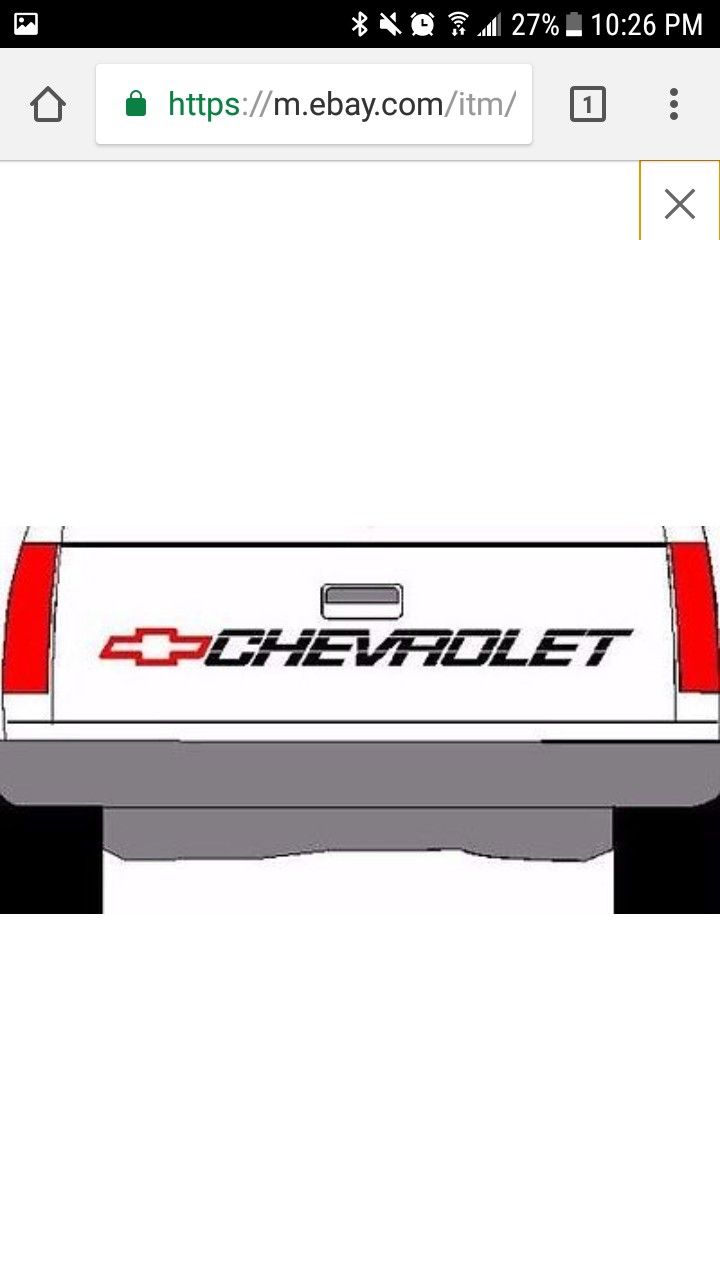 Chevy Decals