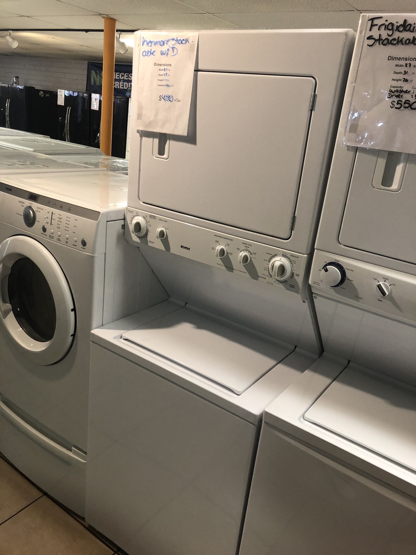 Kenmore stackable washer and electric dryer for sale!! for Sale in ...