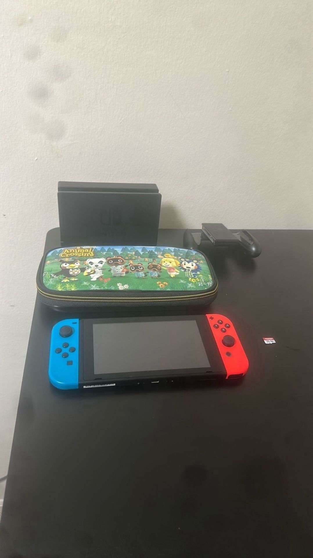 Nintendo Switch - Red/Blue Joy-Cons + Dock + 128GB SD + Joy-Con Grip ...