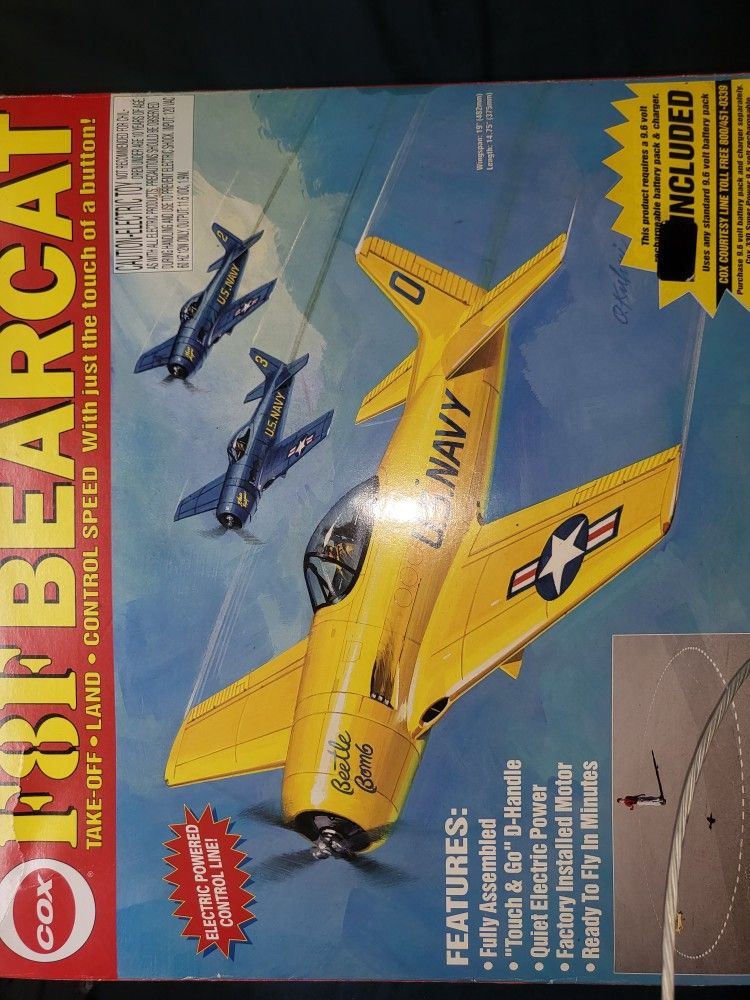 Cox Model Flying Airplane F8F Bearcat for Sale in Lakewood, CA - OfferUp