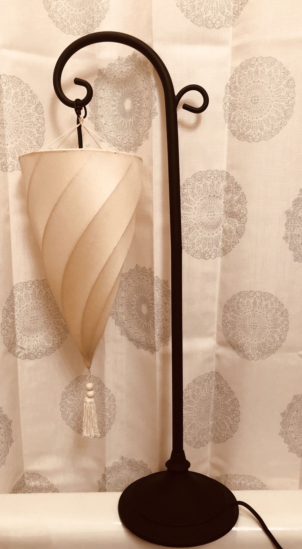 Pottery Barn - Cream Medina Silk Tassel Table Lamp for Sale in Mableton ...