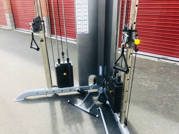Tuff stuff CXT-100 cable machine / functional trainer with 2x 150lb ...
