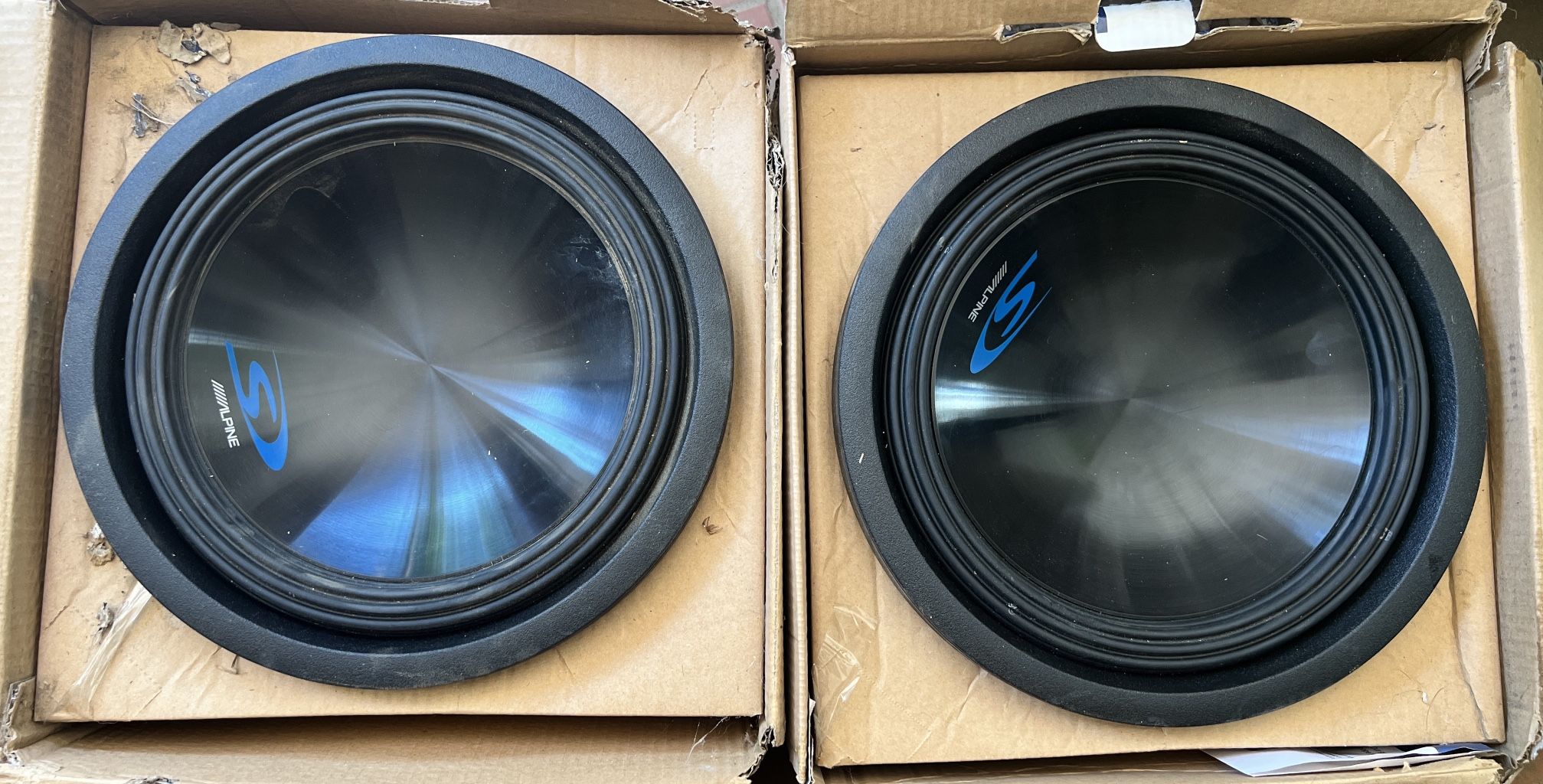 SWS-12D4 12 Inch Alpine Subwoofer (blown) - For Parts for Sale in ...