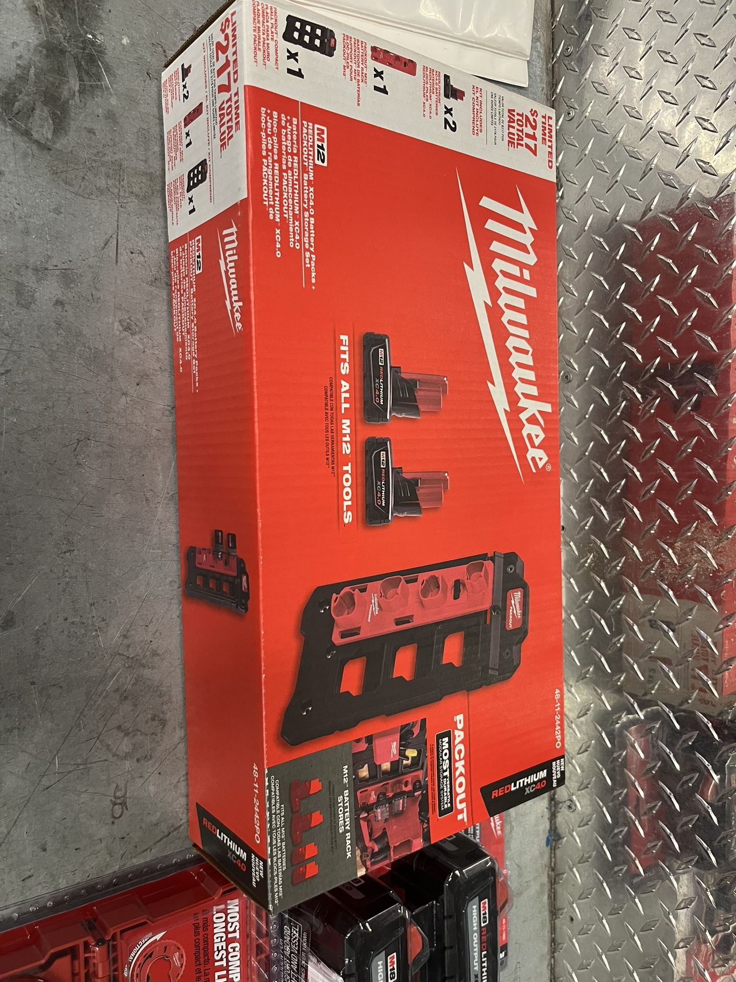Milwaukee M12 XC 4.0 Battery (2pack) Pack out Holder for Sale in ...