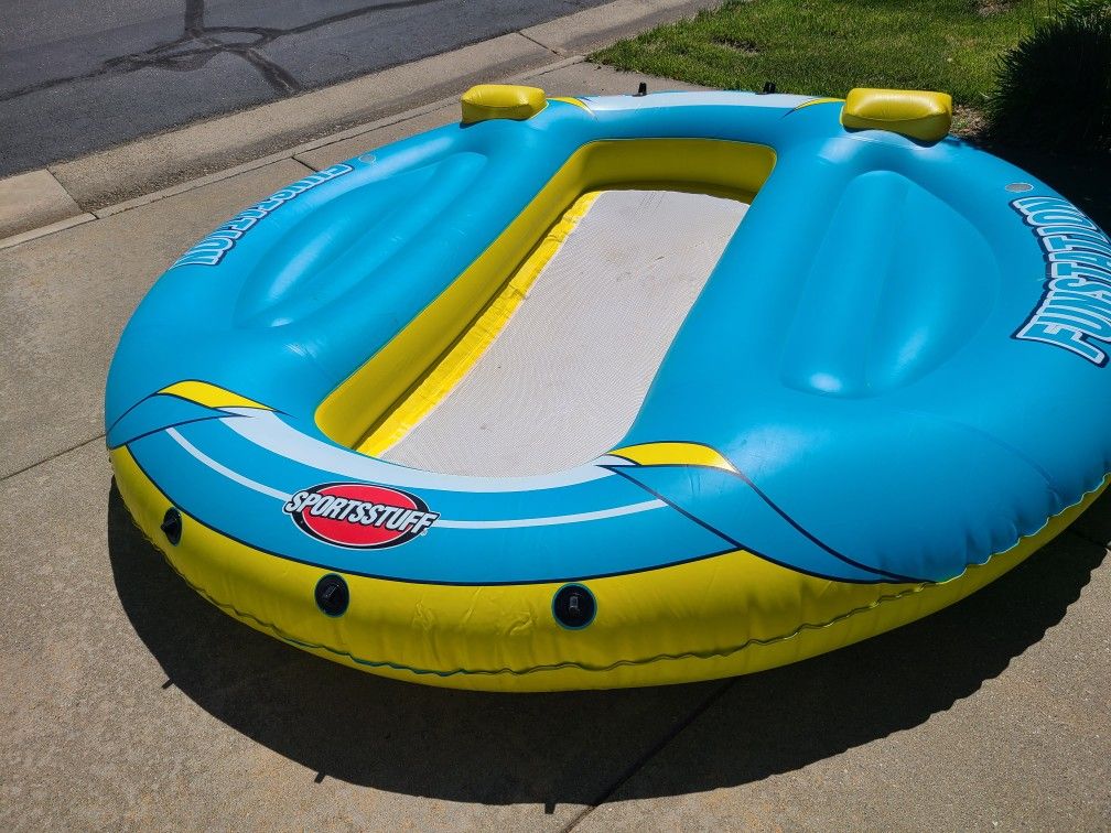 Huge Raft Island Towable Tube River Lake Stay Cool! Read Below for Sale ...