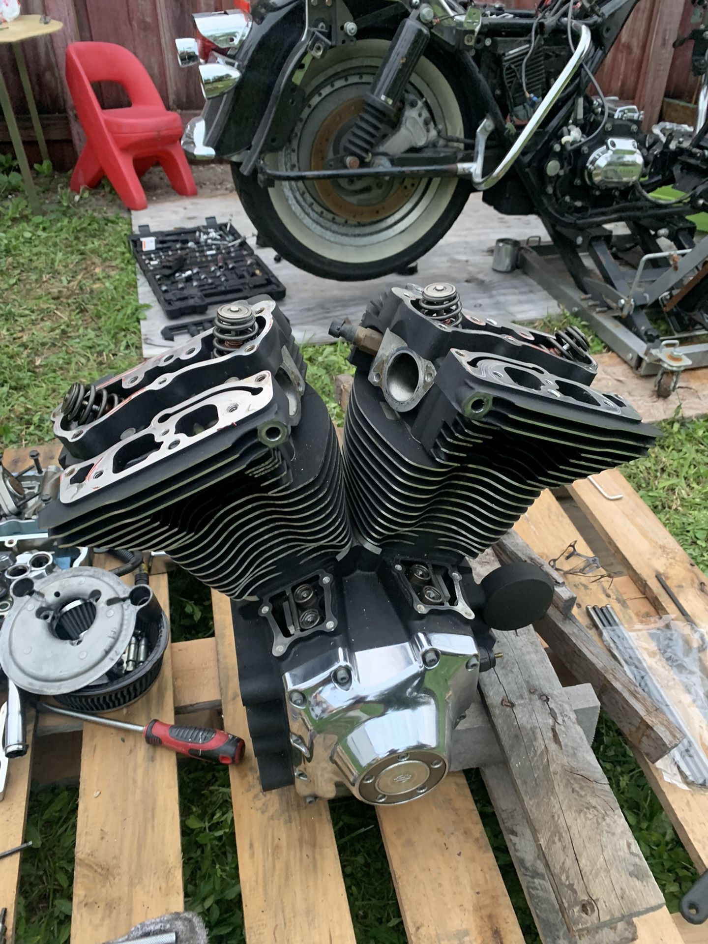 Harley Davidson Twin Cam Motor 96 Part Out Chrome for Sale in Hollywood ...