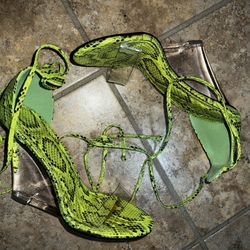 Neon Green Wedges