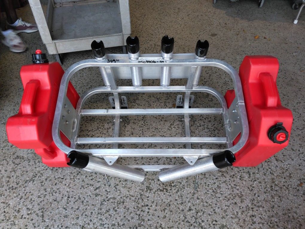 MC9406-001 Platinum Products Jet Ski Rod Rack, Cooler And Fuel Holder ...