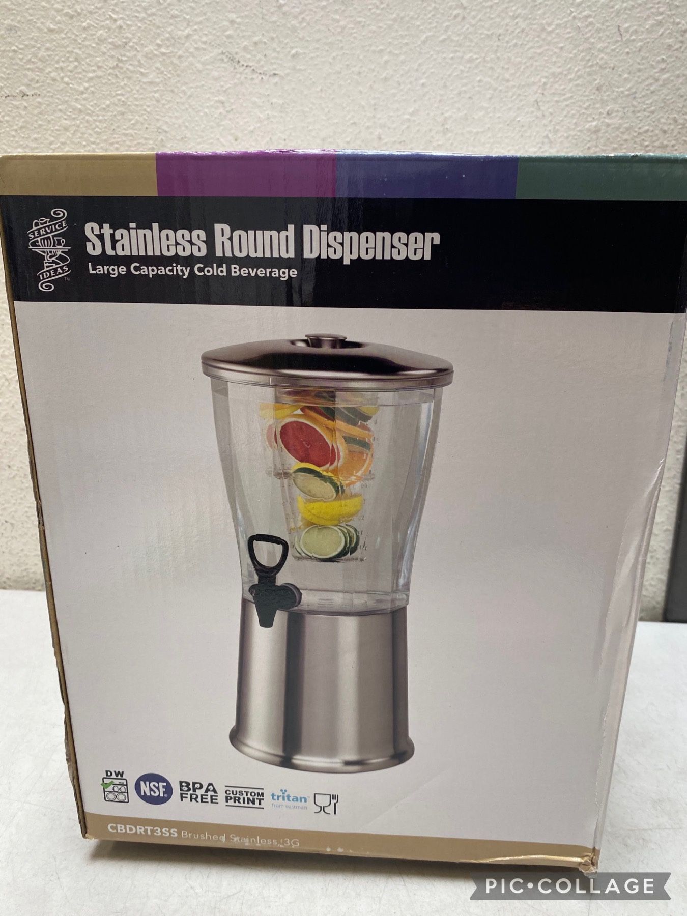 Service Ideas Infuser Cold Beverage Dispenser, 3 Gallon for Sale in ...