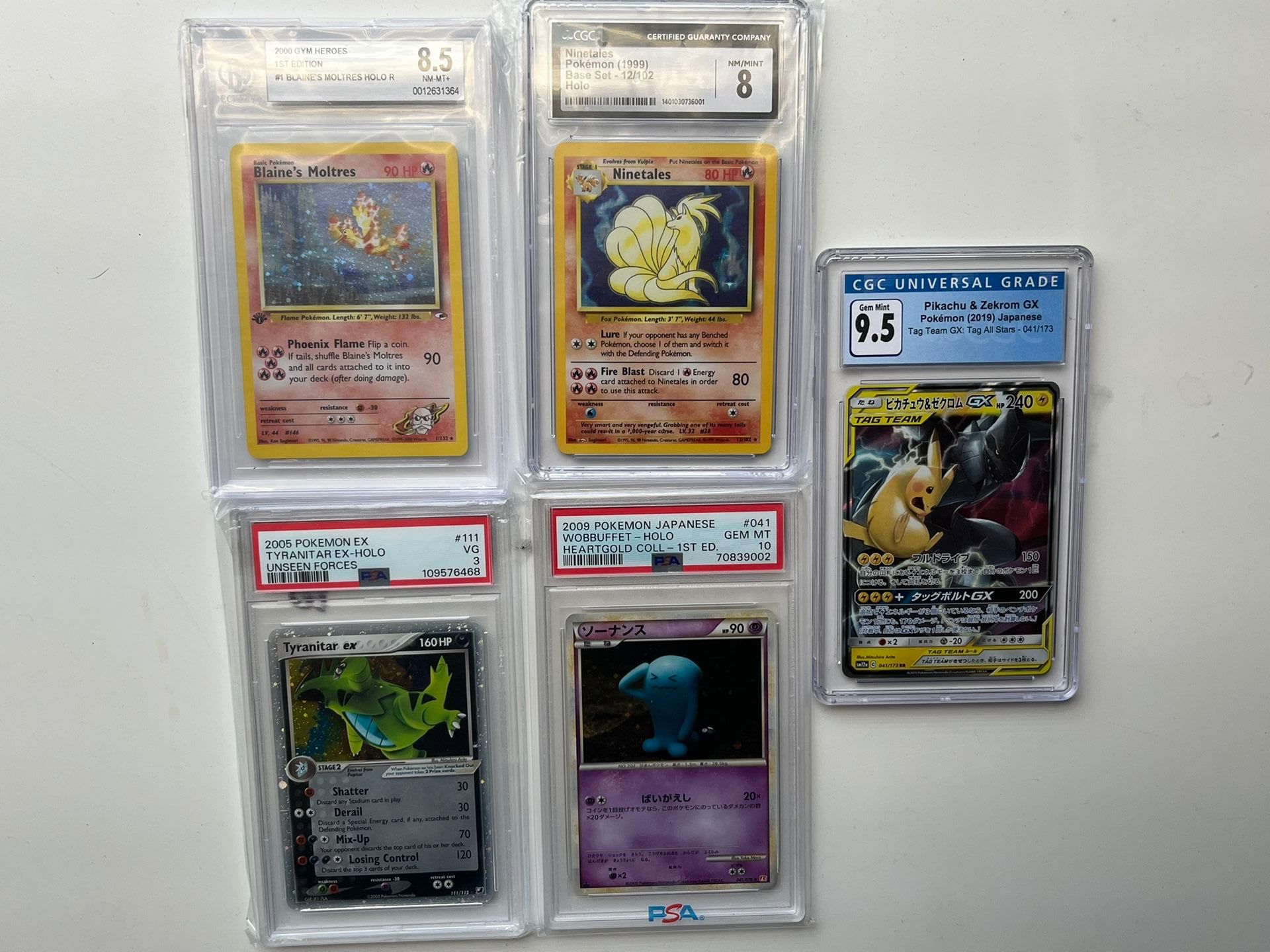 Pokémon Cards Trade Sell Slabs PSA BGS CGC Bundle Lot Rare Moltres for ...