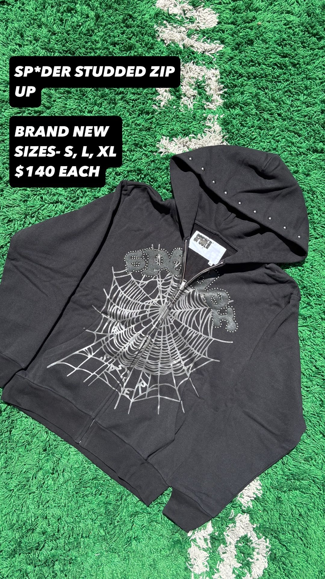 SPIDER STUDDED ZIP UP for Sale in San Francisco, CA - OfferUp