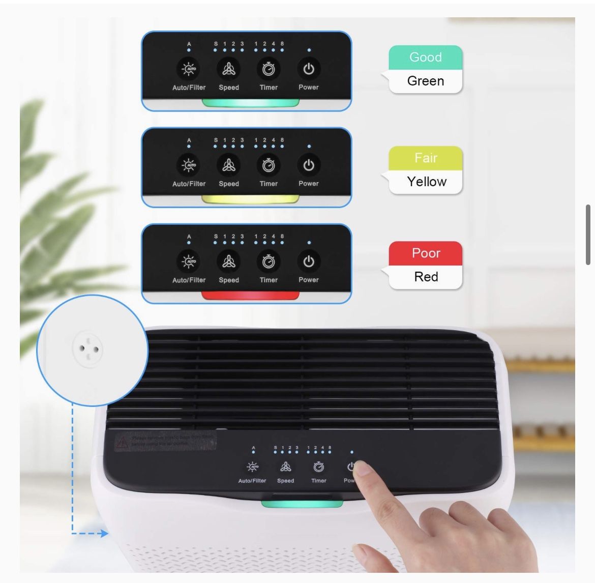 Coocheer air purifier filter store