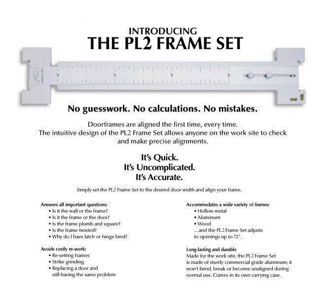 Plumb Level Square PL2 For Commercial Door Frame Installation for Sale ...