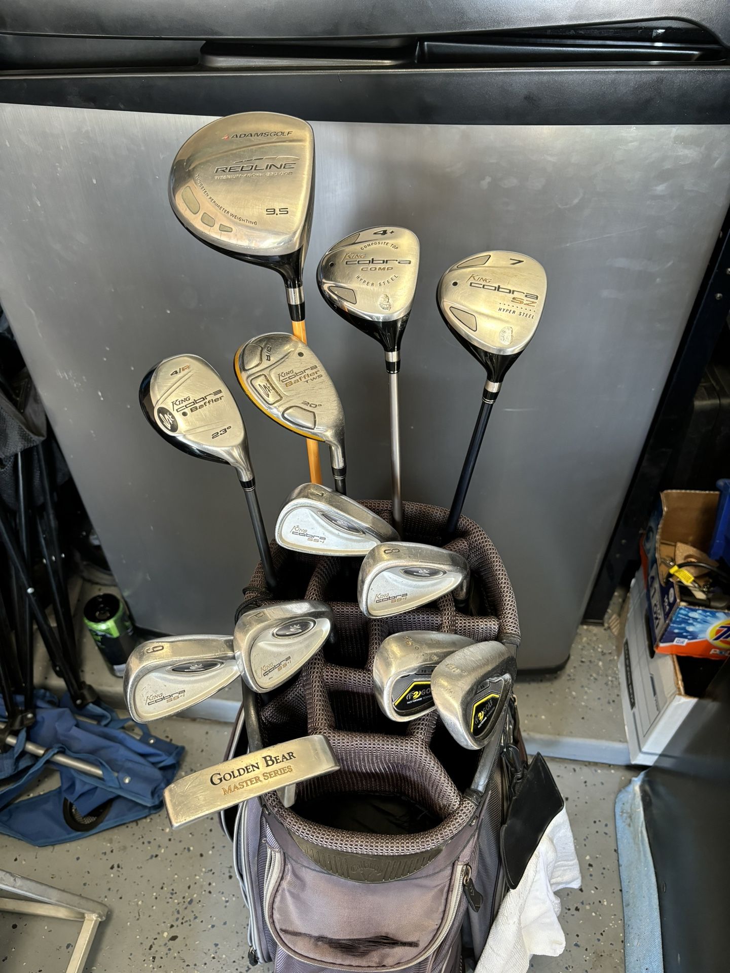 COMPLETE GOLF SET IRONS WOODS DRIVER HYBRID WEDGES PUTTER BAG for Sale ...