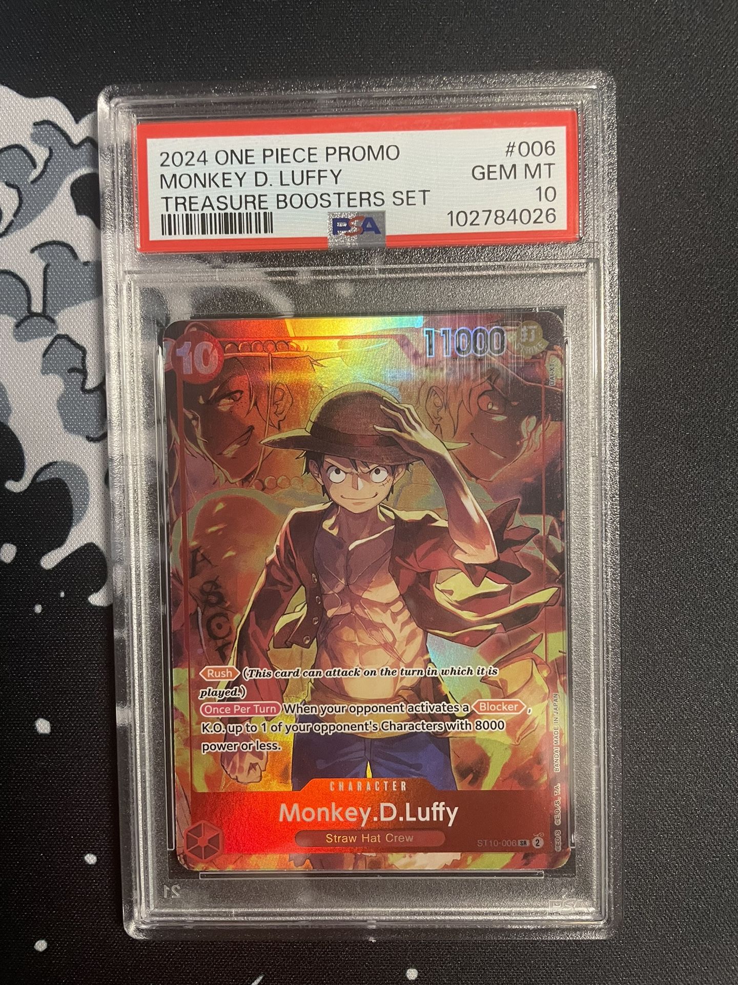 PSA 10 Monkey D. Luffy SR ST10-006 One Piece Promotion Cards for Sale ...