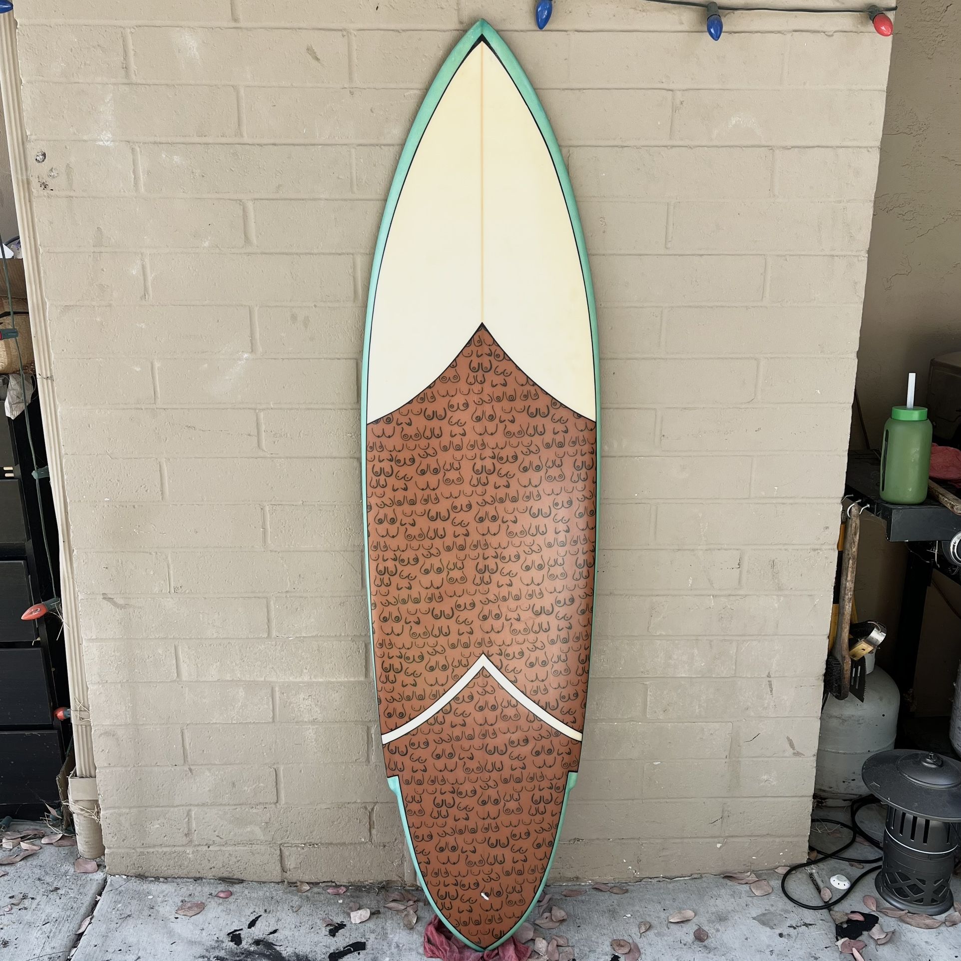 6’3 “Best Board Ever” Surfboard Single Fin Surf Board Twin Fin Pin (not ...