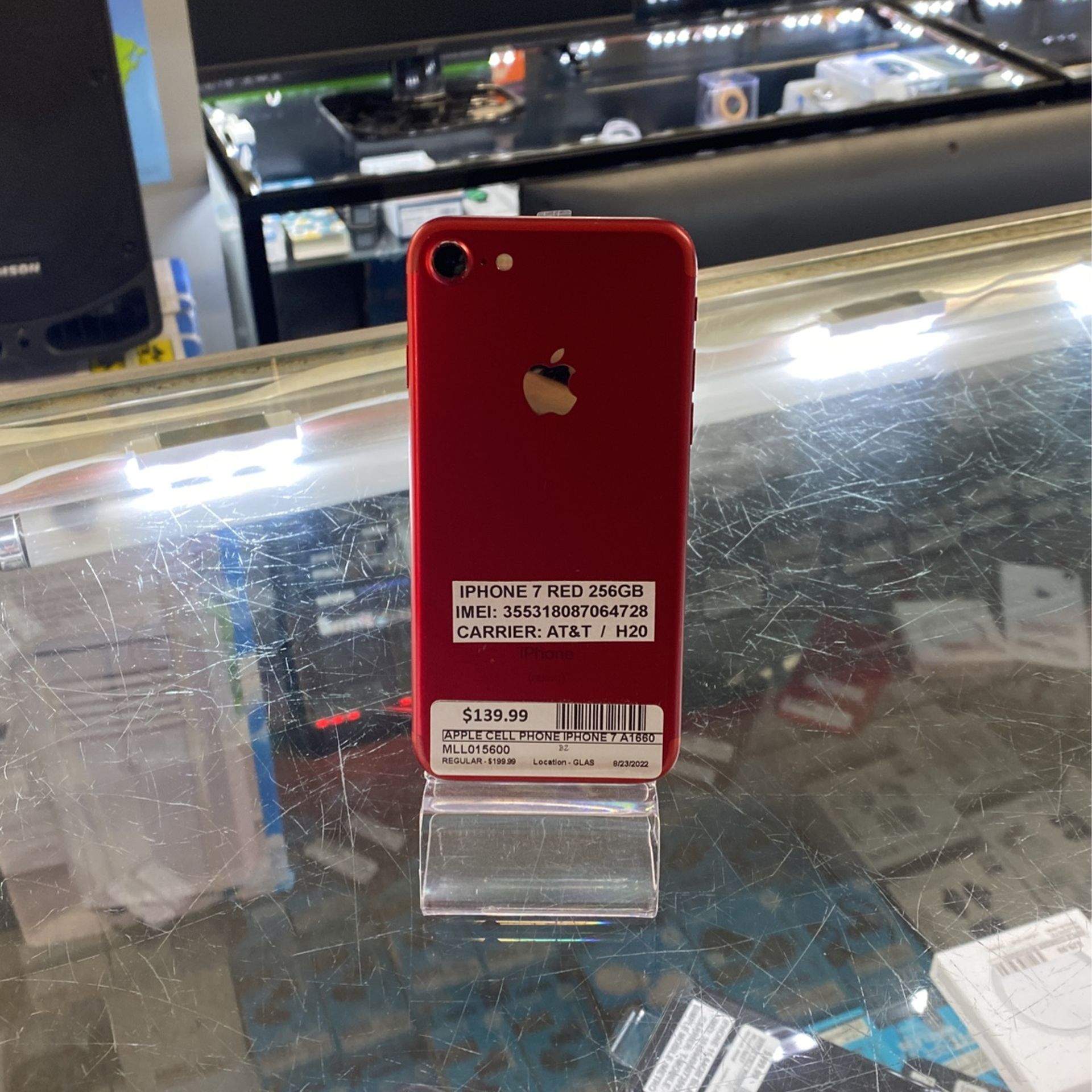 iPhone 7 Red 256gb- Carrier AT&T/ H2O for Sale in Philadelphia, PA ...