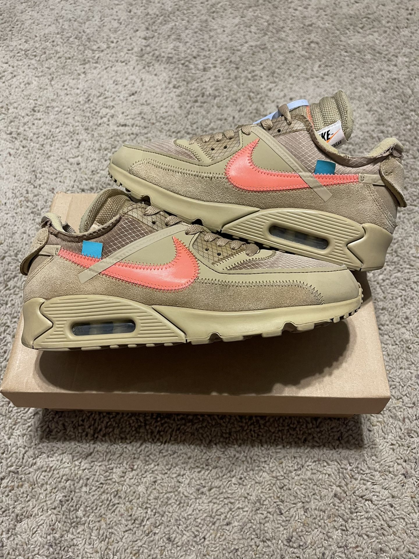 Air Max 90 Off White Desert Tan for Sale in Queen Creek, AZ - OfferUp