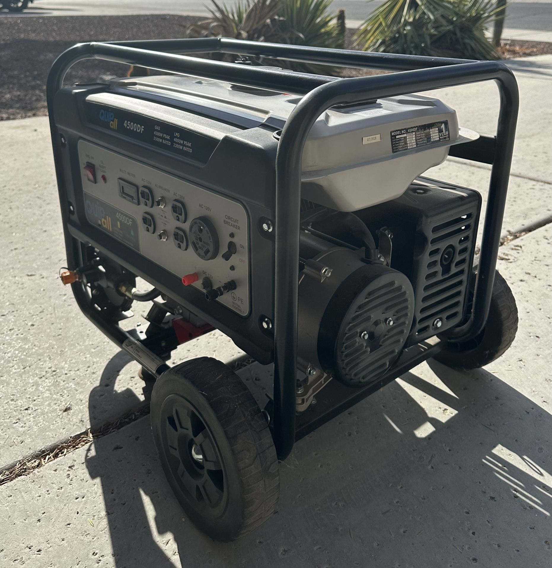 4500w Dual Fuel Generator Propane/Gas for Sale in Buckeye, AZ - OfferUp