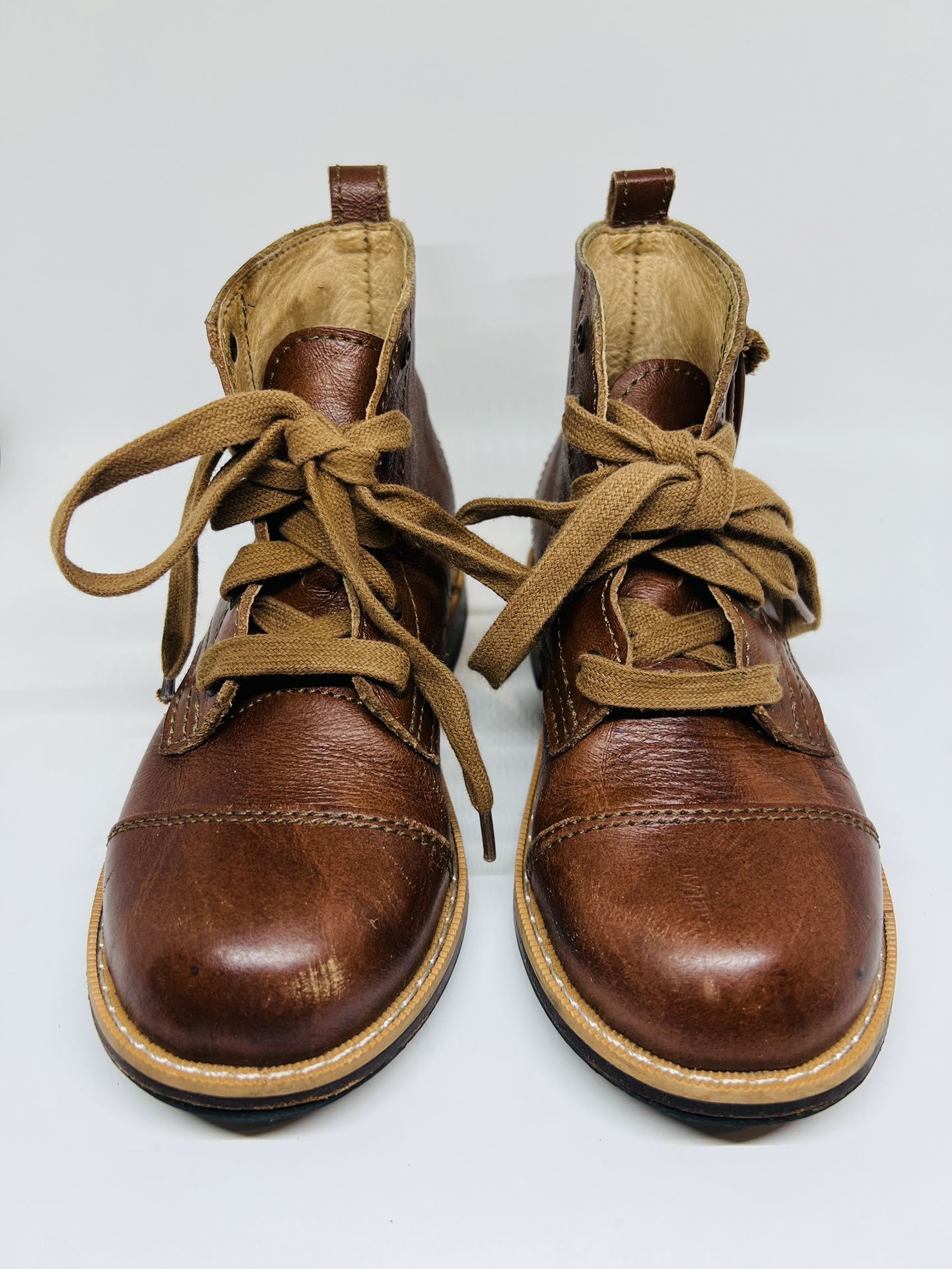 Mikoleon boots for kids. Genuine soft brown Leather. size 29 euro / 11 ...