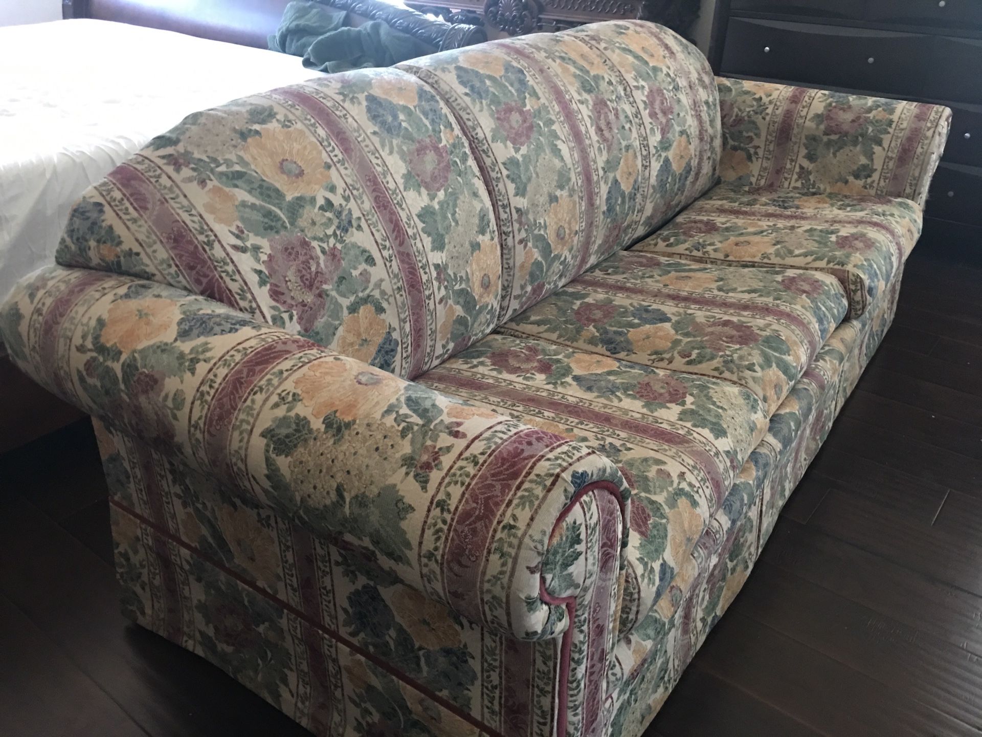 Old Fashioned Floral Couch