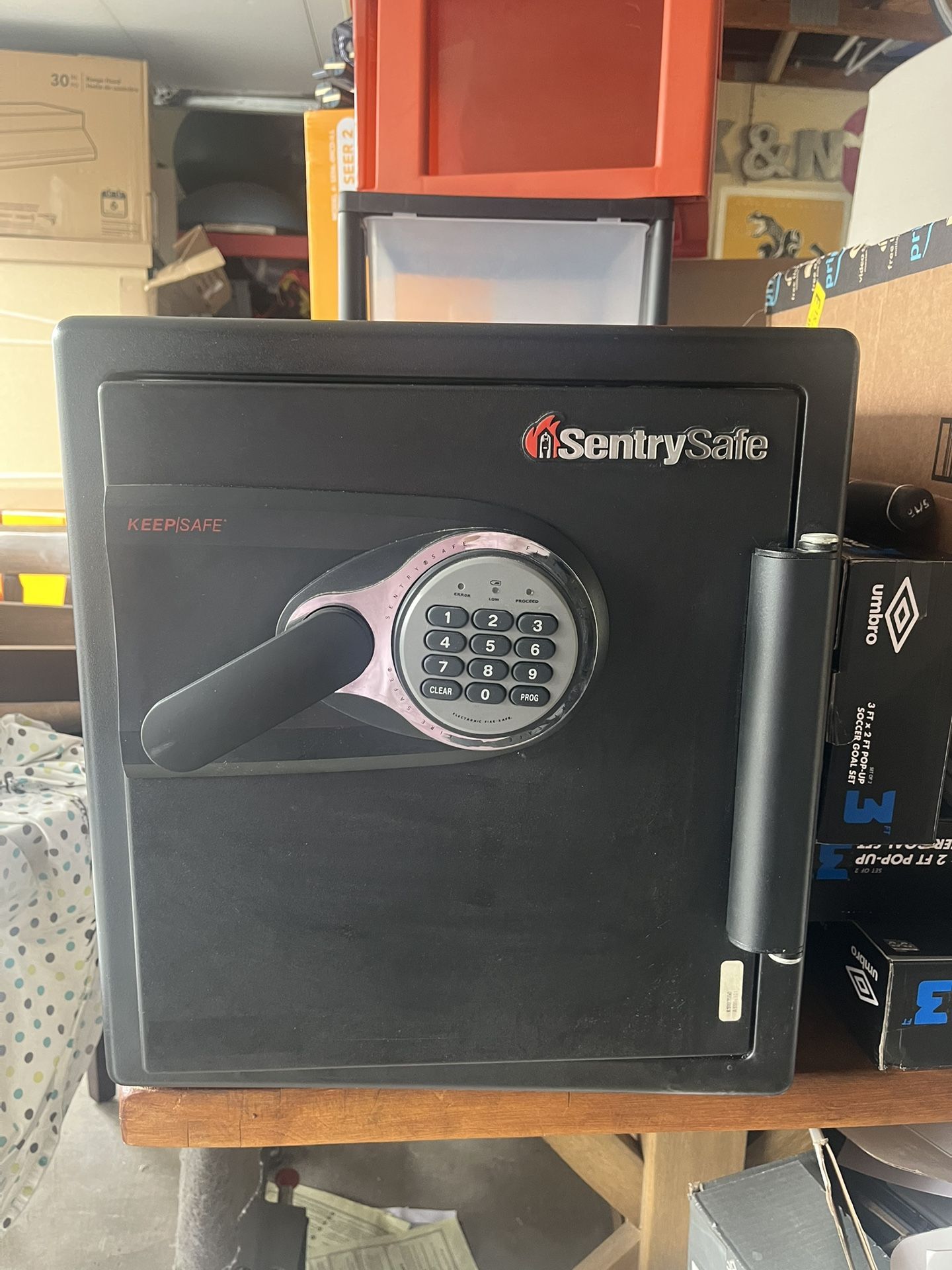 1.2 Cu Ft Sentry Safe Fireproof/Waterproof w Digital Combination Lock And Manual for Sale in ...