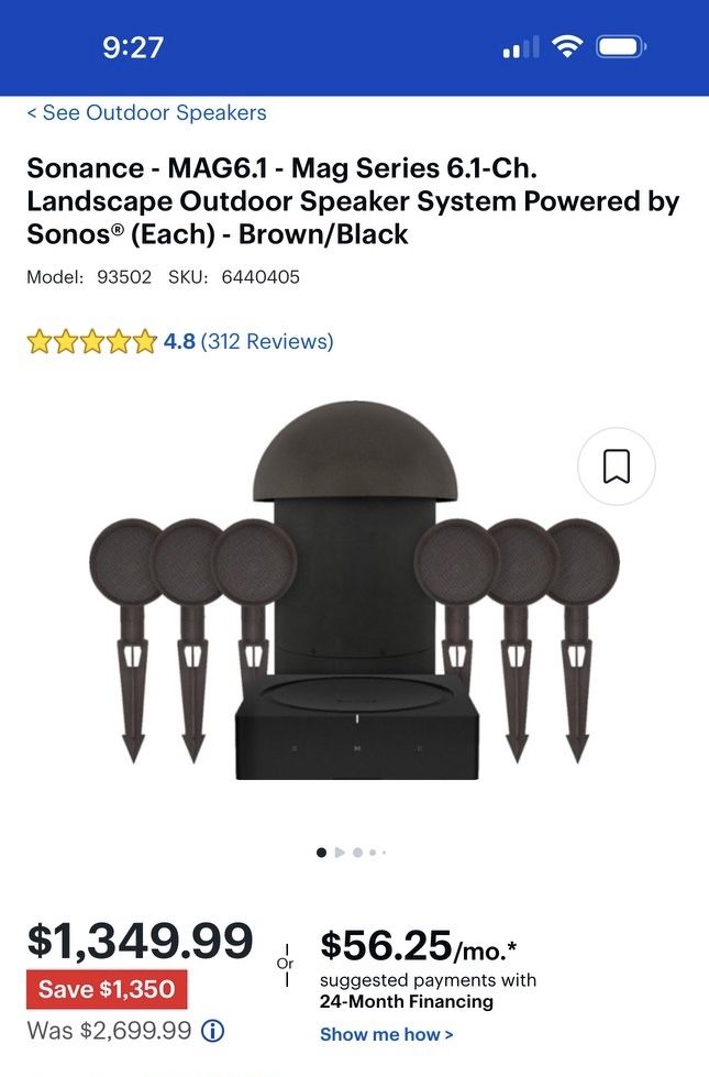 Sonance Outdoor Speaker System In for Sale in Moreno Valley, CA - OfferUp