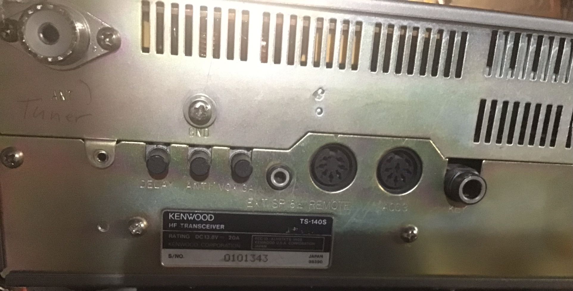 Kenwood Model Ts-140s Amateur HF Transceiver Ham Radio TS140S for Sale ...