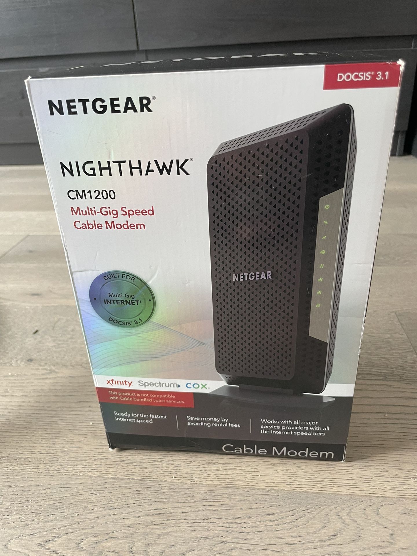 NETGEAR Nighthawk Cable Modem CM1200 - Compatible with all Cable ...