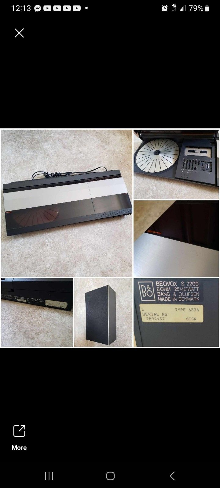 Bang & Olufsen Beocenter 2200 with Beovox Speaker for Sale in Oakbrook ...