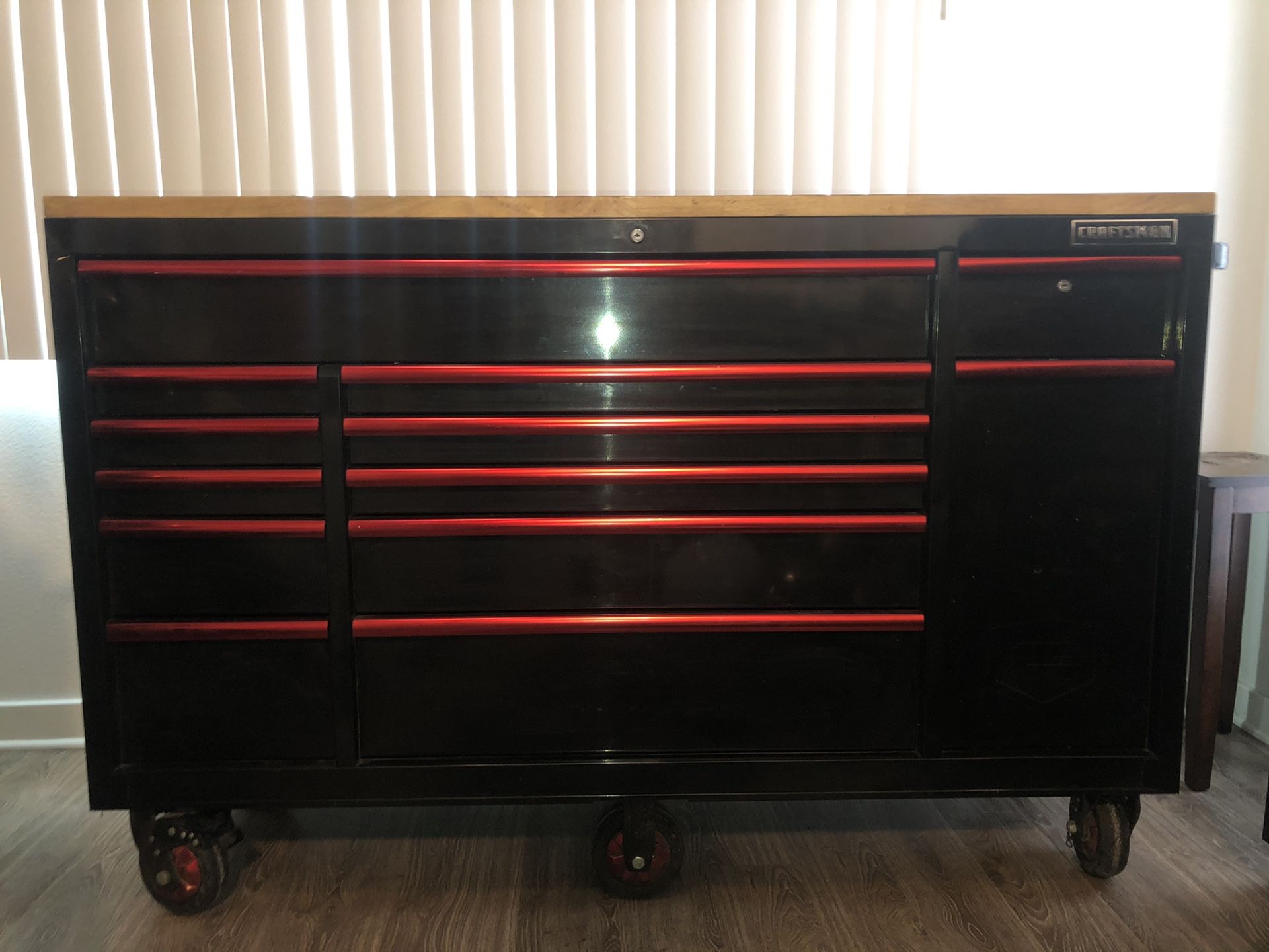 Craftsman 65″ wide and 18″ deep 13 drawer tool box for Sale in Irvine ...