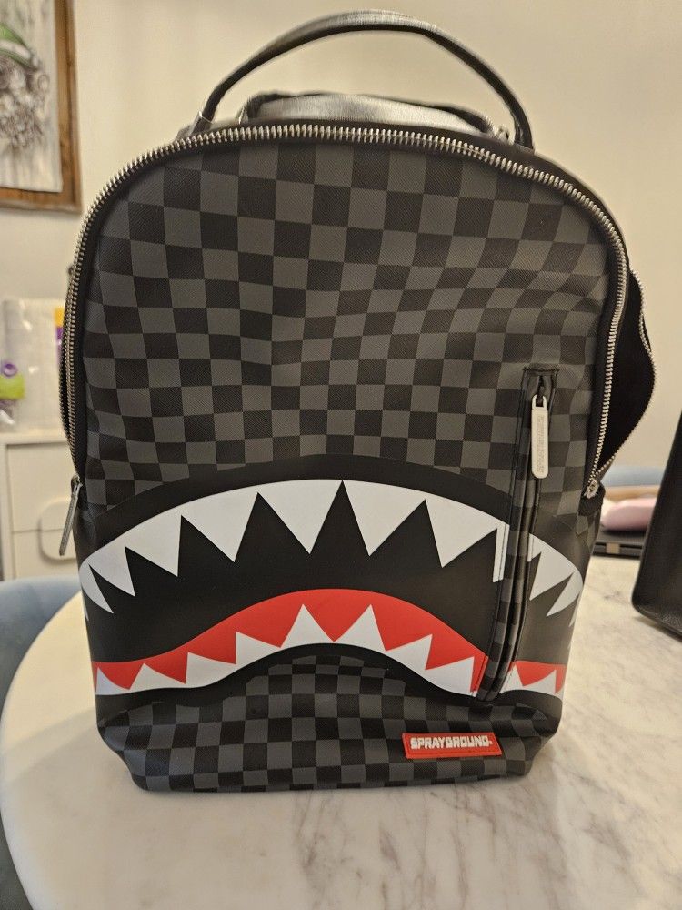 Sprayground Drip Check Shark Backpack for Sale in Miami, FL - OfferUp