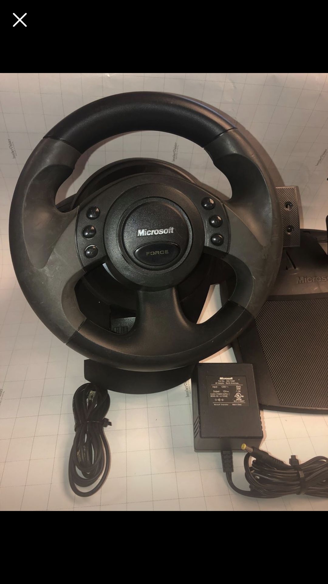 Microsoft SideWinder Force Feedback Wheel USB Ver. 1.0 X04-97607 for ...