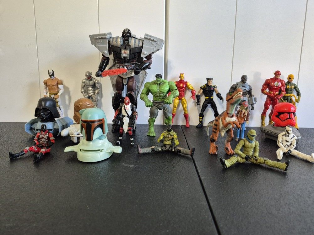 Huge Action Figure Lot - Marvel, Star Wars, and More! for Sale in ...