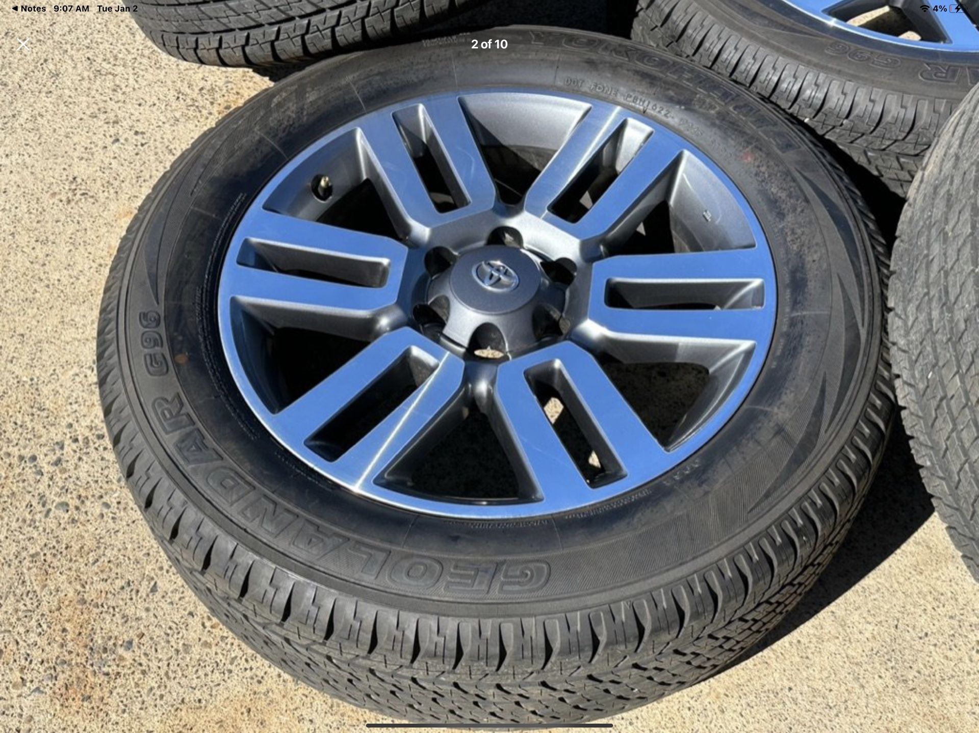 20" 2020 Toyota 4Runner Limited Wheels Tacoma Tundra Sequoia fj ...