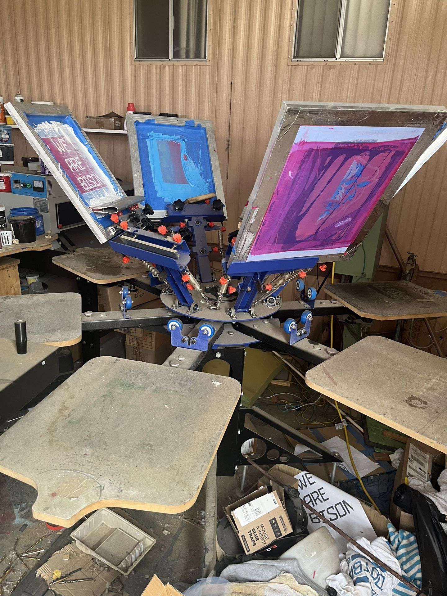 6 Station 6 Color Silk Screen Press for Sale in La Quinta, CA - OfferUp