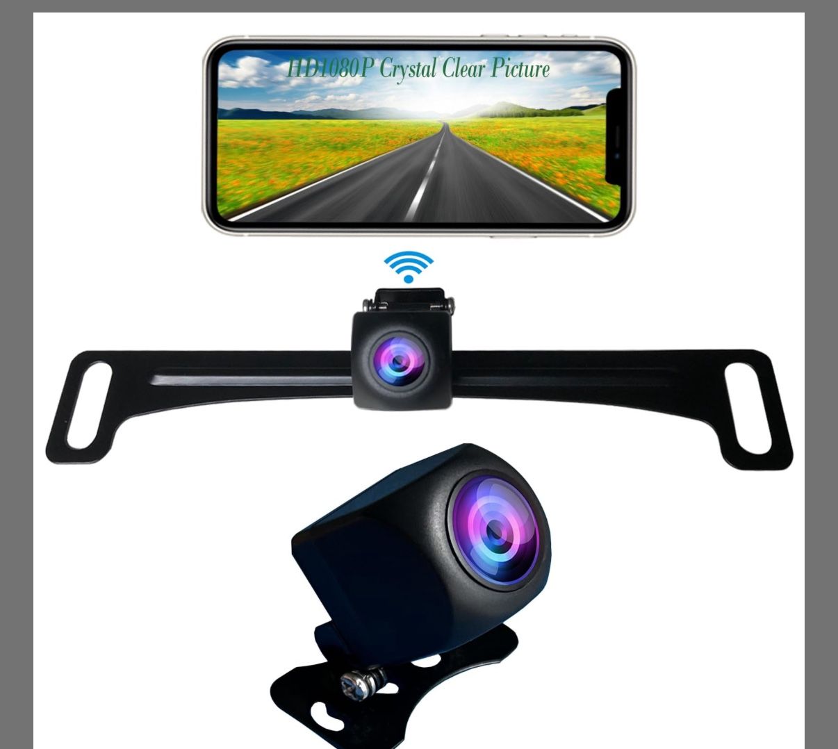 WiFi Backup Camera, Ultra Strong WiFi Signal HD1080P Crystal Clear ...