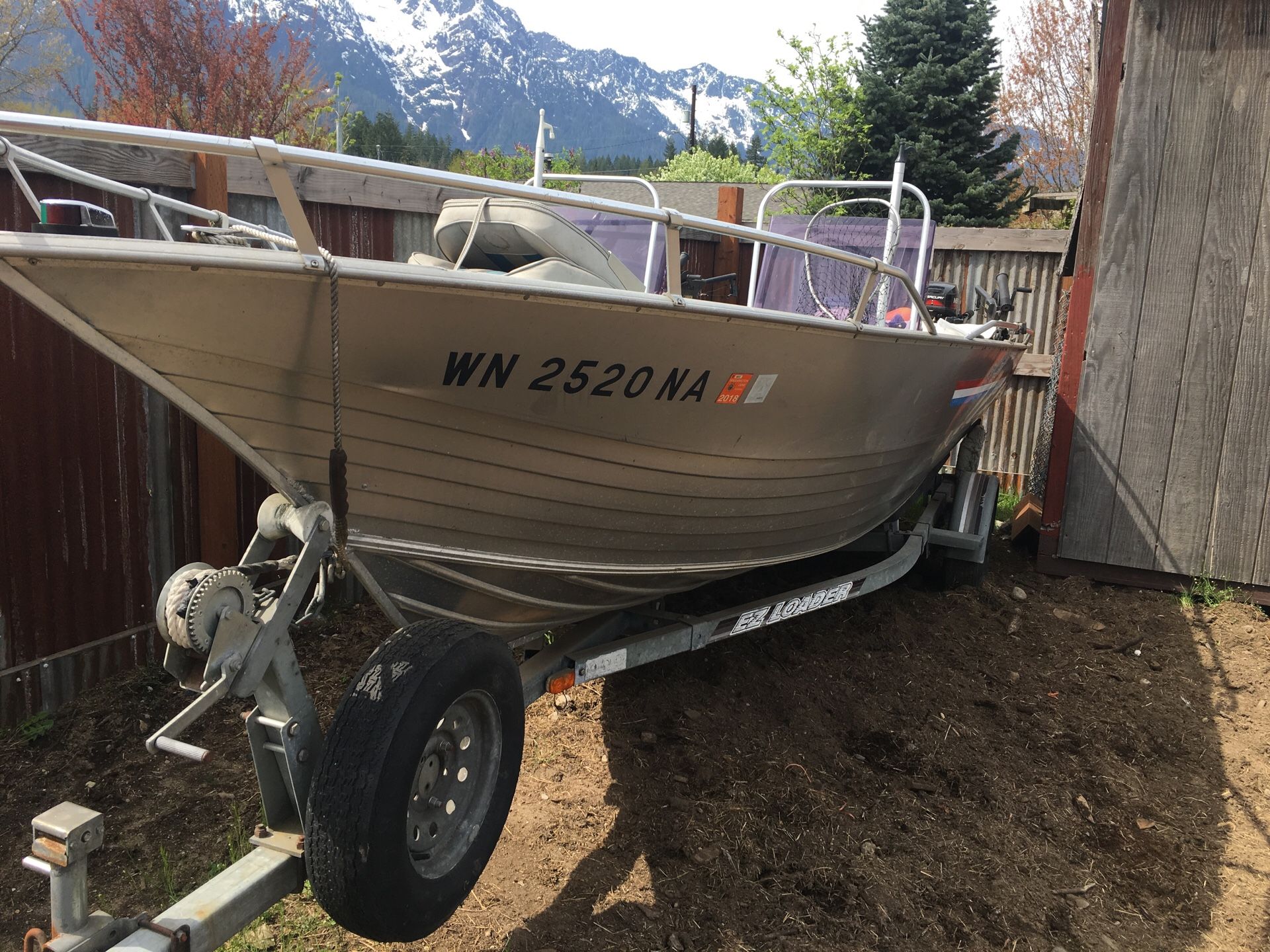 1989 Gregor 18’ aluminum boat for Sale in Darrington, WA - OfferUp