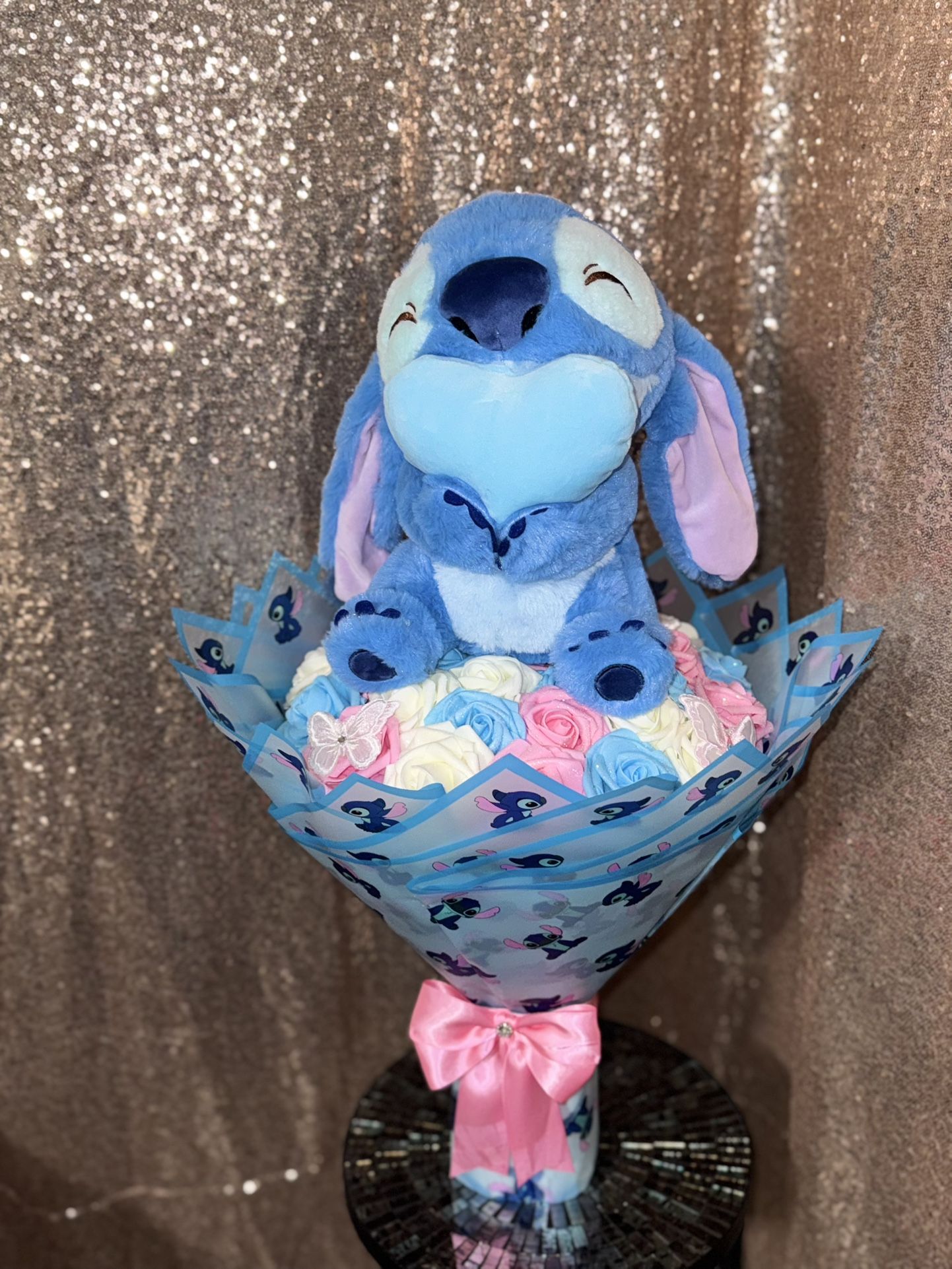 Stitch Ramo Flowers Roses Eternal Roses Bouquet Flores Rosas Girlfriend ...