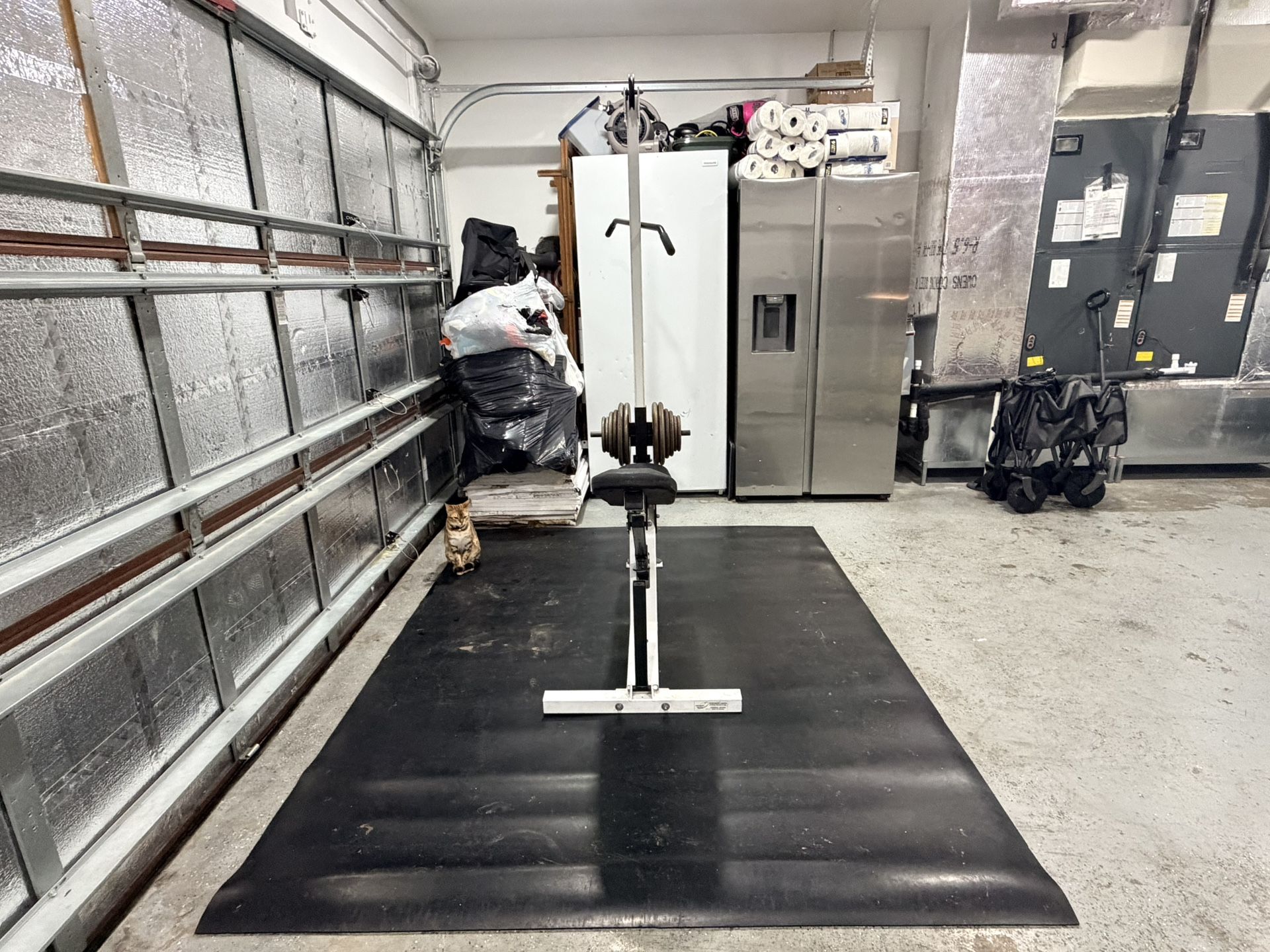 Lat Pulldown And Workout Machine With Weights Include And Mat for Sale ...