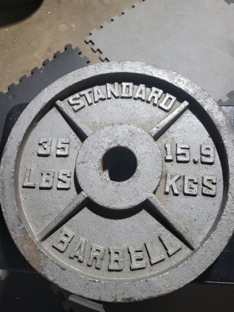 35lb Olympic Weights 2inch Hole for Sale in Chula Vista, CA - OfferUp